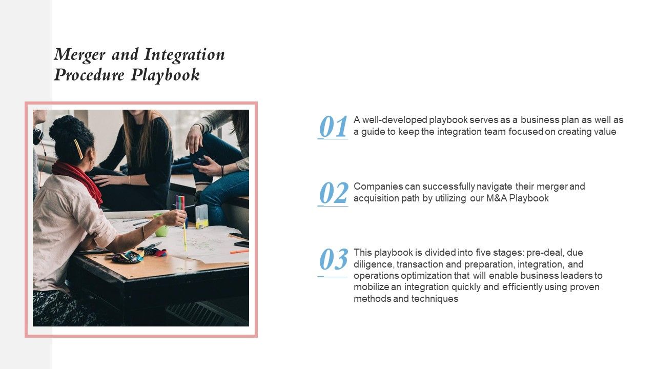 Merger And Integration Procedure Playbook Merger And Integration ... Merger And Integration Procedure Playbook Merger And Integration ...