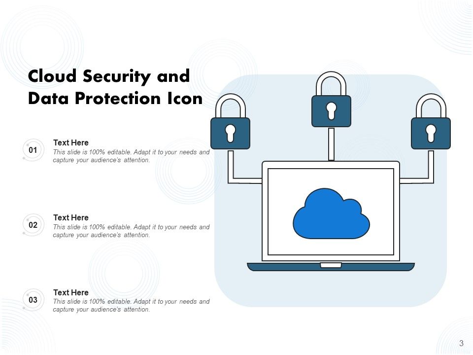 Mesh Computing Safety Icon Cloud Computing Cloud Security Ppt