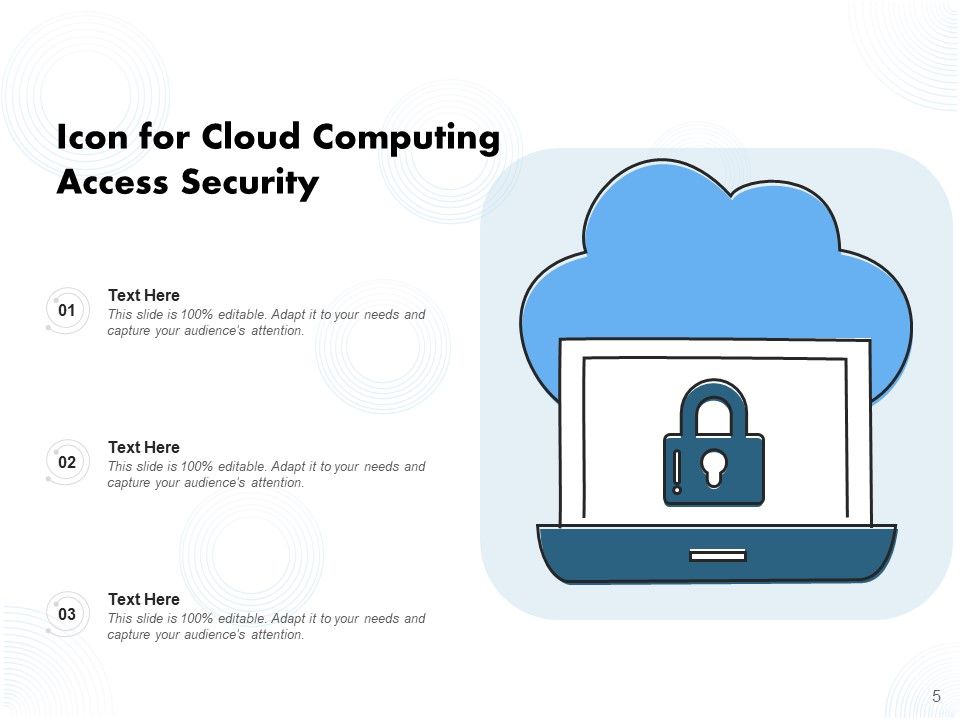 Mesh Computing Safety Icon Cloud Computing Cloud Security Ppt