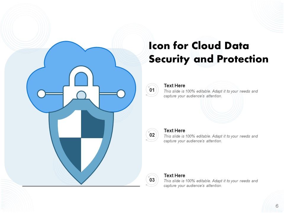 Mesh Computing Safety Icon Cloud Computing Cloud Security Ppt