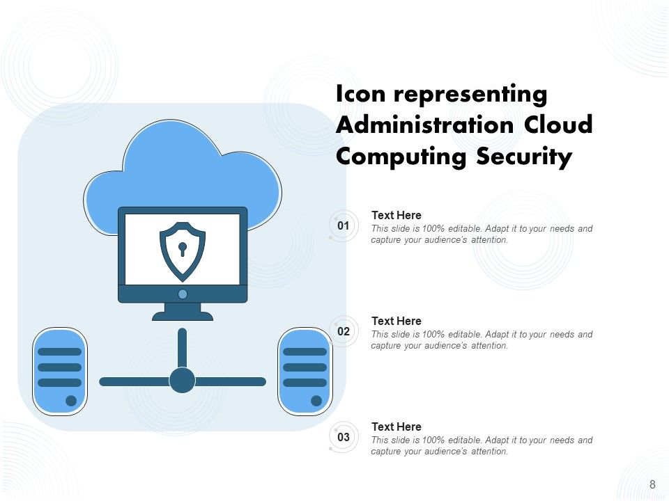 Mesh Computing Safety Icon Cloud Computing Cloud Security Ppt