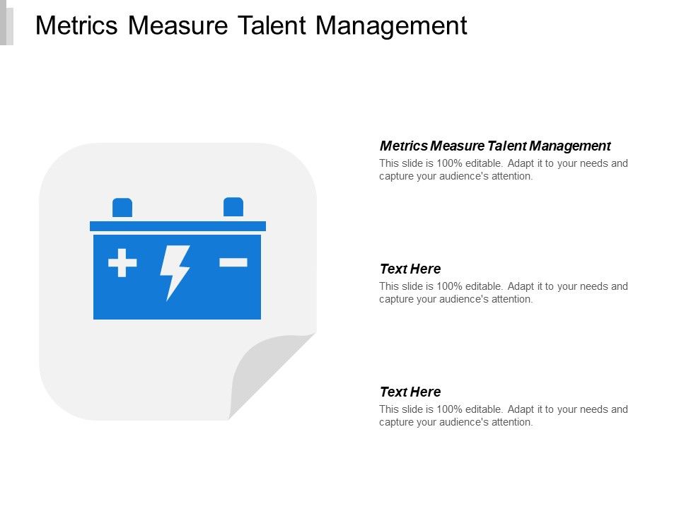 Metrics Measure Talent Management Ppt Powerpoint Presentation Slides Maker Cpb