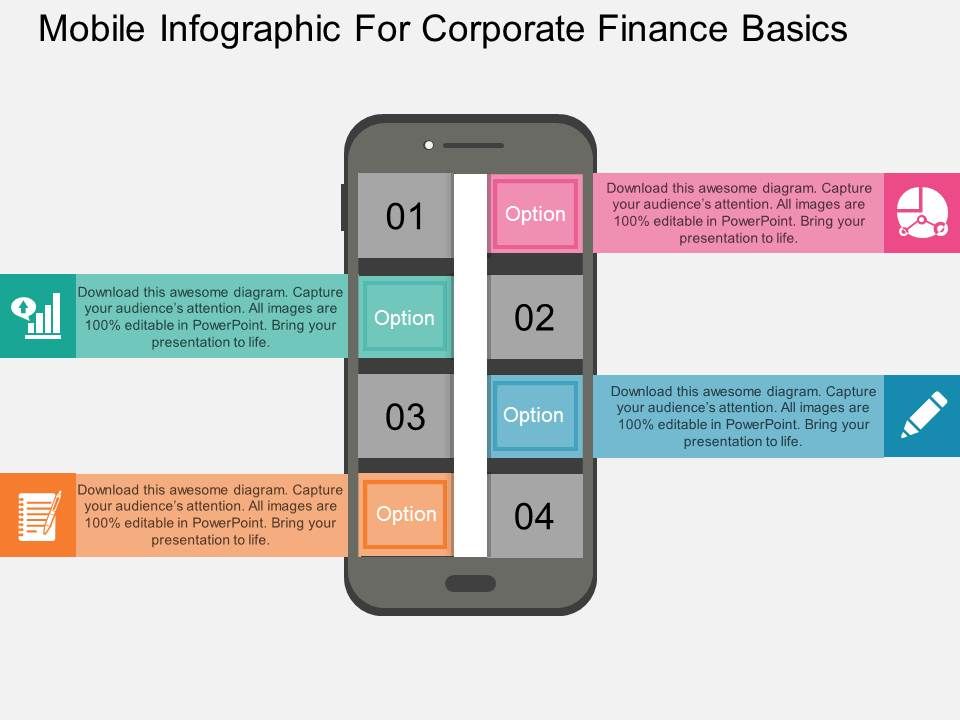 Mobile Infographic For Corporate Finance Basics Powerpoint Template Mobile Infographic For Corporate Finance Basics Powerpoint Template