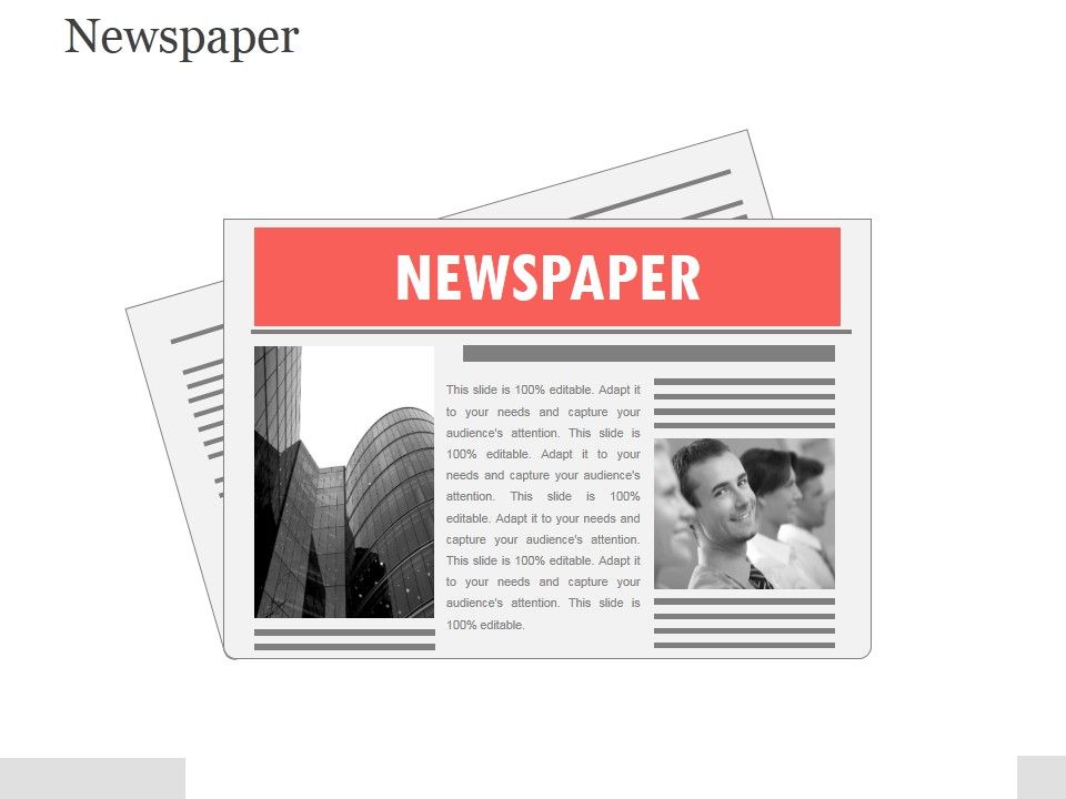 Newspaper Template 1 Ppt PowerPoint Presentation Visuals