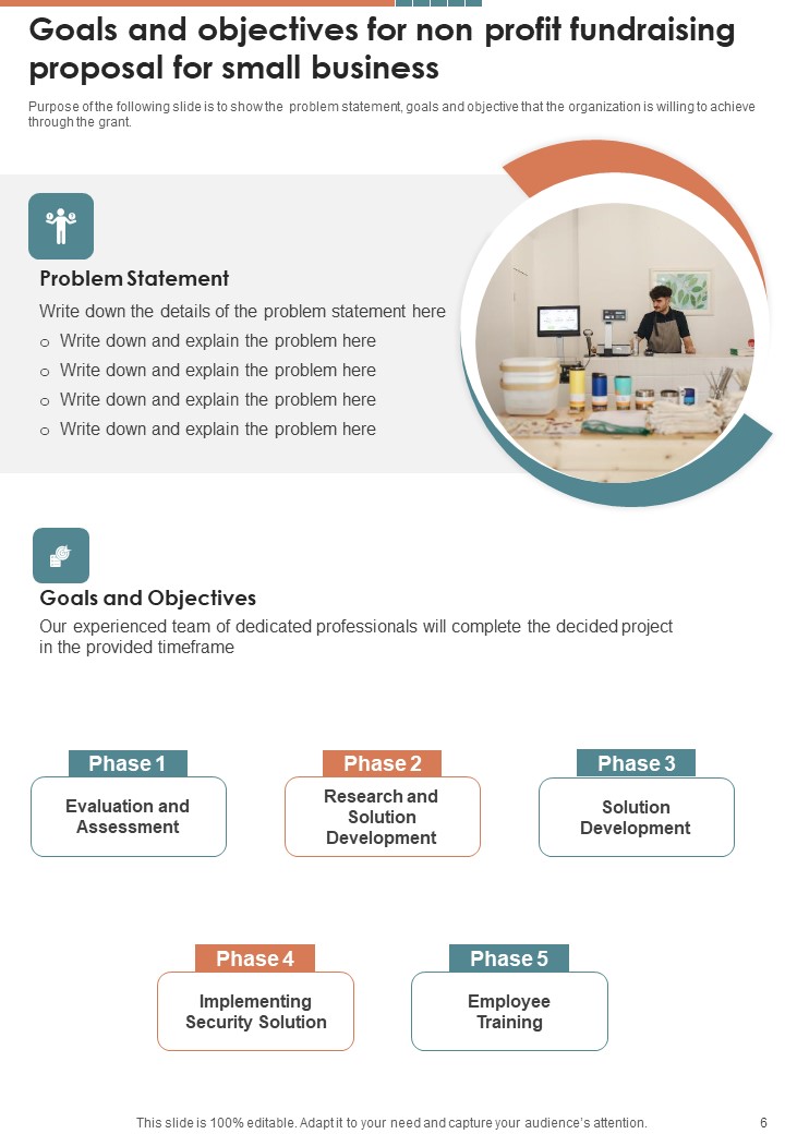 Non Profit Fundraising Proposal For Small Business Example Document Report