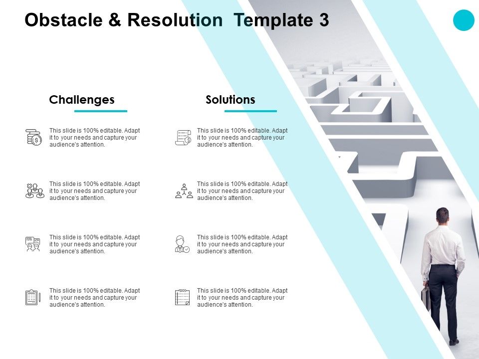 Obstacle And Resolution Management Ppt PowerPoint Presentation Show Themes