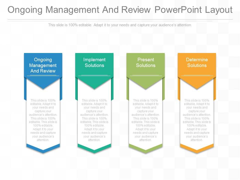 Ongoing Management And Review Powerpoint Layout