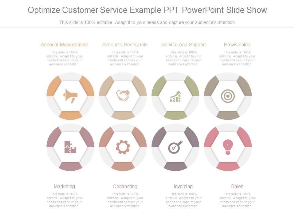 Optimize Customer Service Example Ppt Powerpoint Slide Show