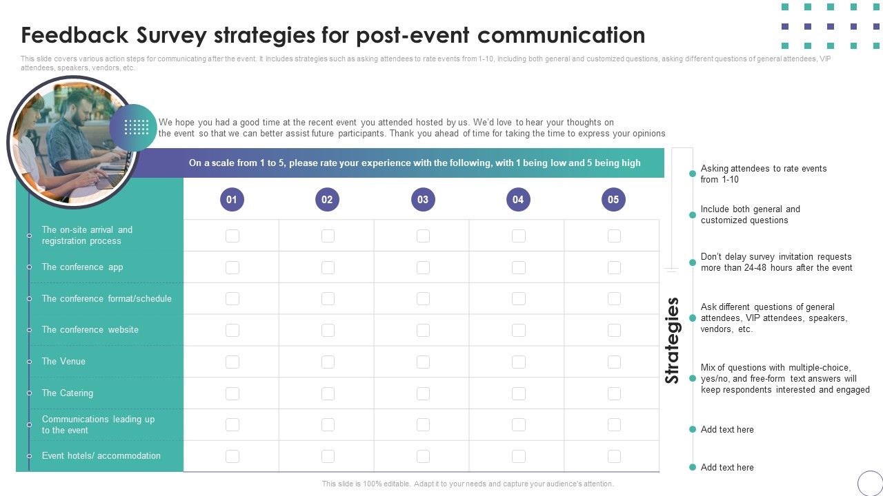 Organization Event Strategic Communication Plan Feedback Survey ...