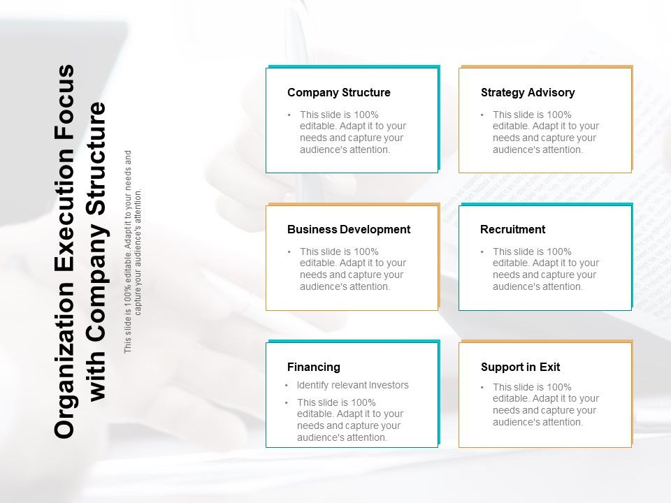 Organization Execution Focus With Company Structure Ppt PowerPoint Presentation Gallery Example ...