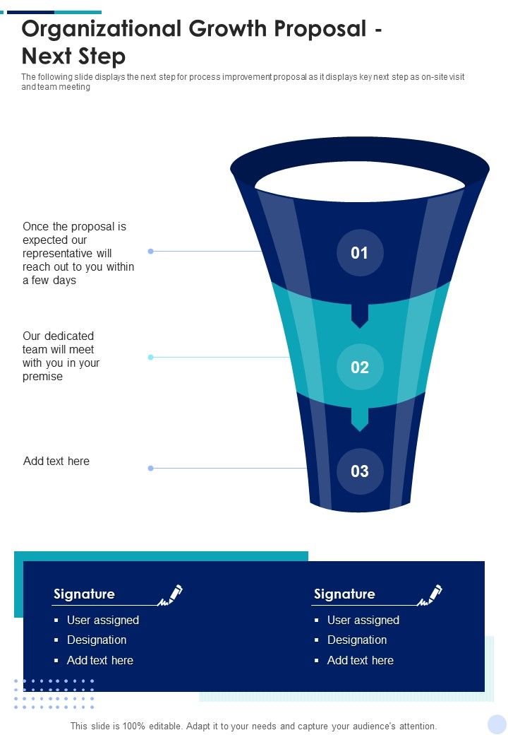 Organizational Growth Proposal Next Step One Pager Sample Example Document