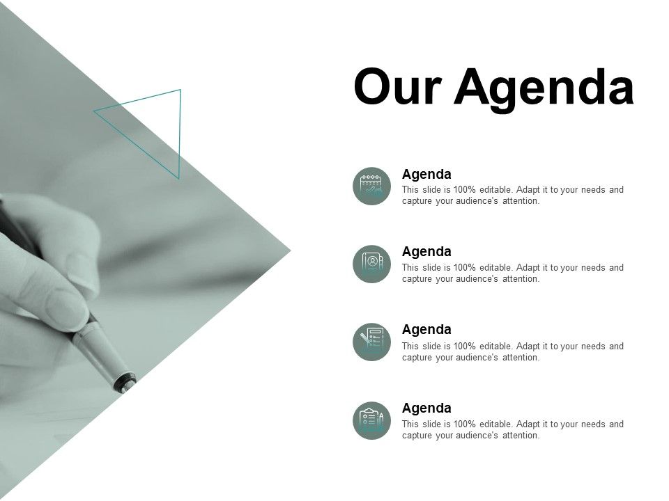 Our Agenda Business Management Ppt Powerpoint Presentation Summary Objects