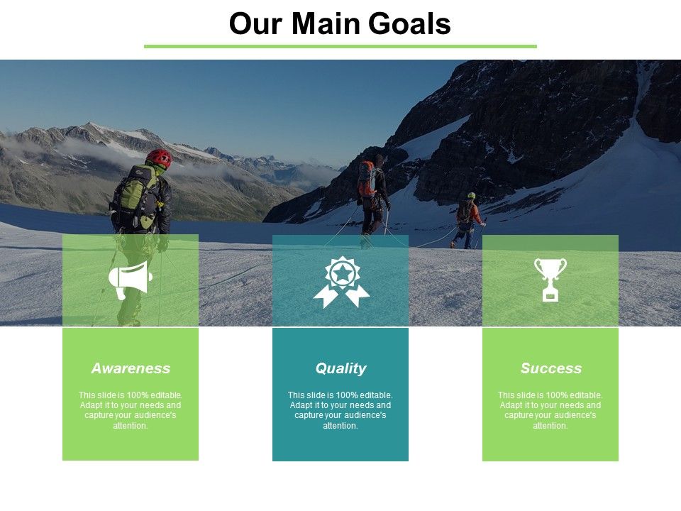 Our Main Goals To Acheive Ppt PowerPoint Presentation Infographics ...