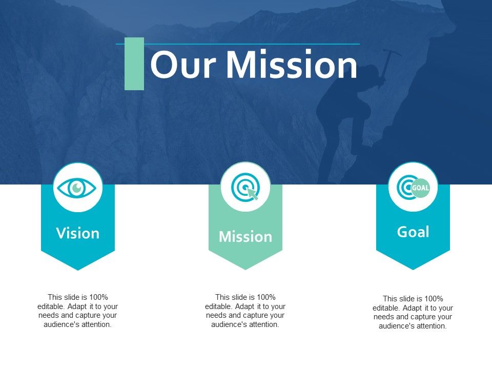 Our Mission Vision Goal Ppt PowerPoint Presentation Summary Smartart