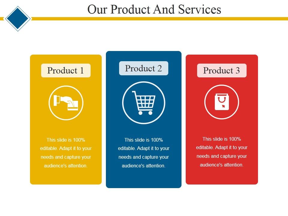 Our Product And Services Template 1 Ppt PowerPoint Presentation Pictures Show