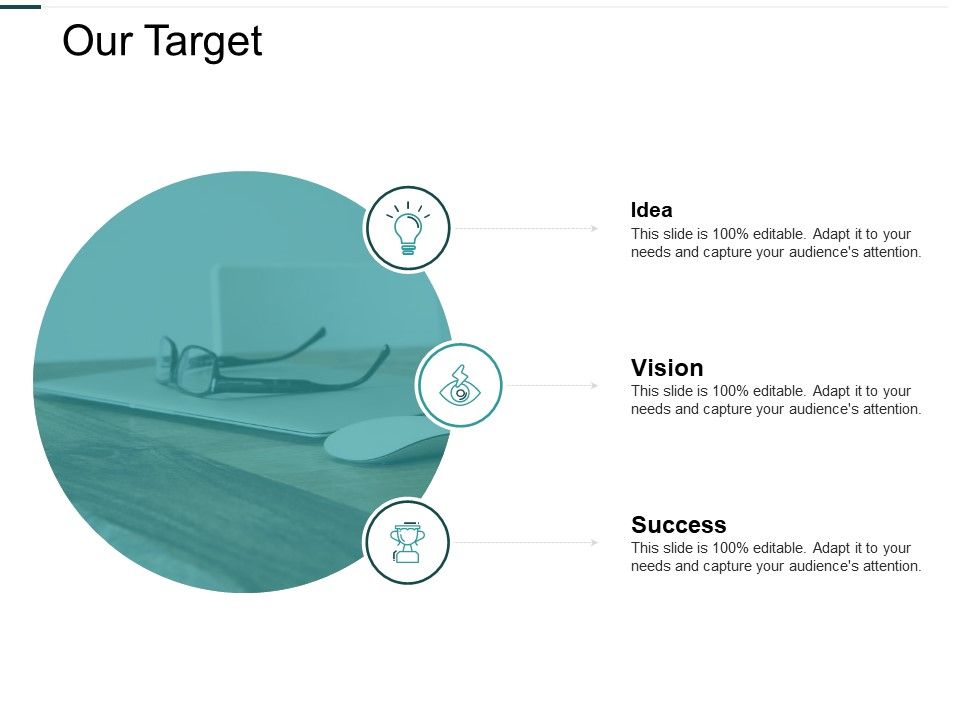 Our Target Slide And Success Ppt Powerpoint Presentation Inspiration Background Image