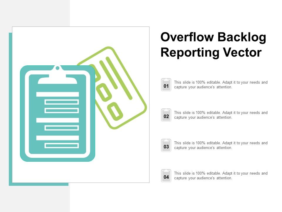 Overflow Backlog Reporting Vector Ppt PowerPoint Presentation Outline ... Overflow Backlog Reporting Vector Ppt PowerPoint Presentation Outline ...