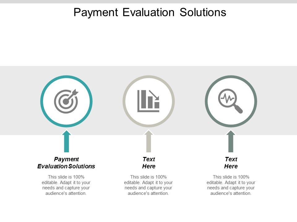 Payment Evaluation Solutions Ppt PowerPoint Presentation Slides Sample Cpb