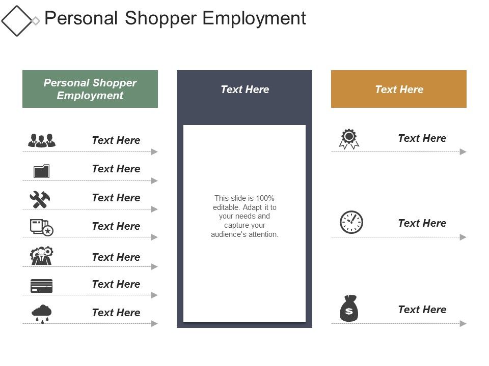 Personal Shopper Employment Ppt PowerPoint Presentation Model Elements
