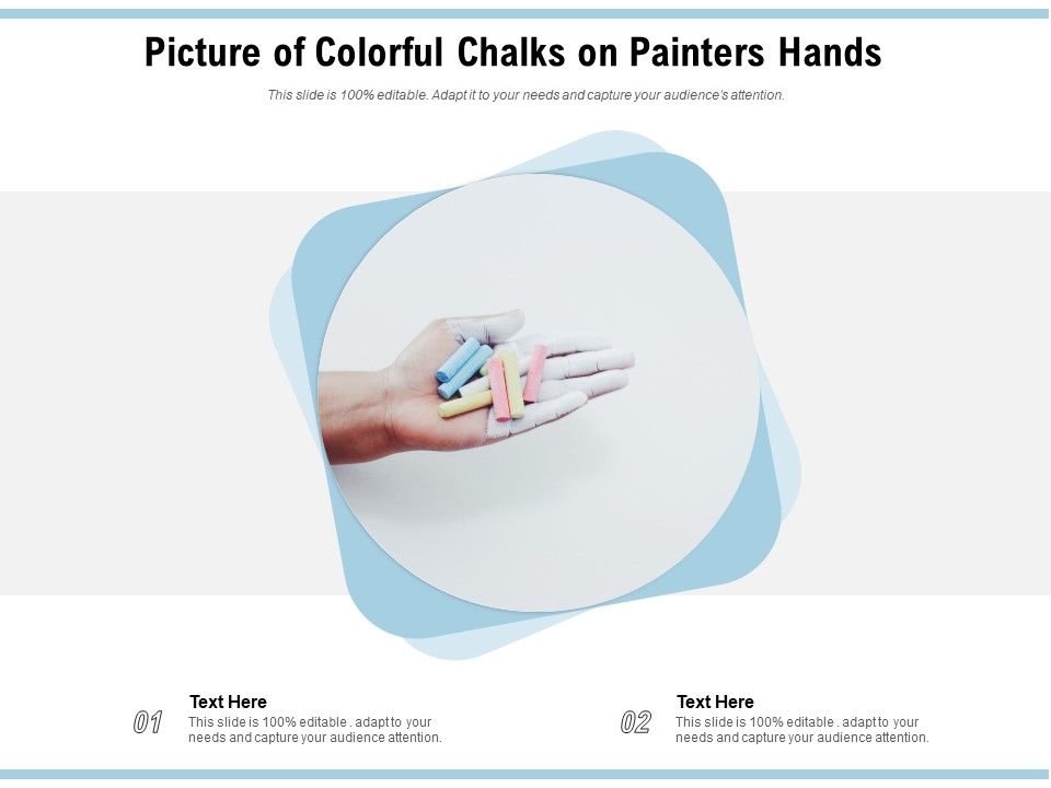 Picture Of Colorful Chalks On Painters Hands Ppt PowerPoint ... Picture Of Colorful Chalks On Painters Hands Ppt PowerPoint ...