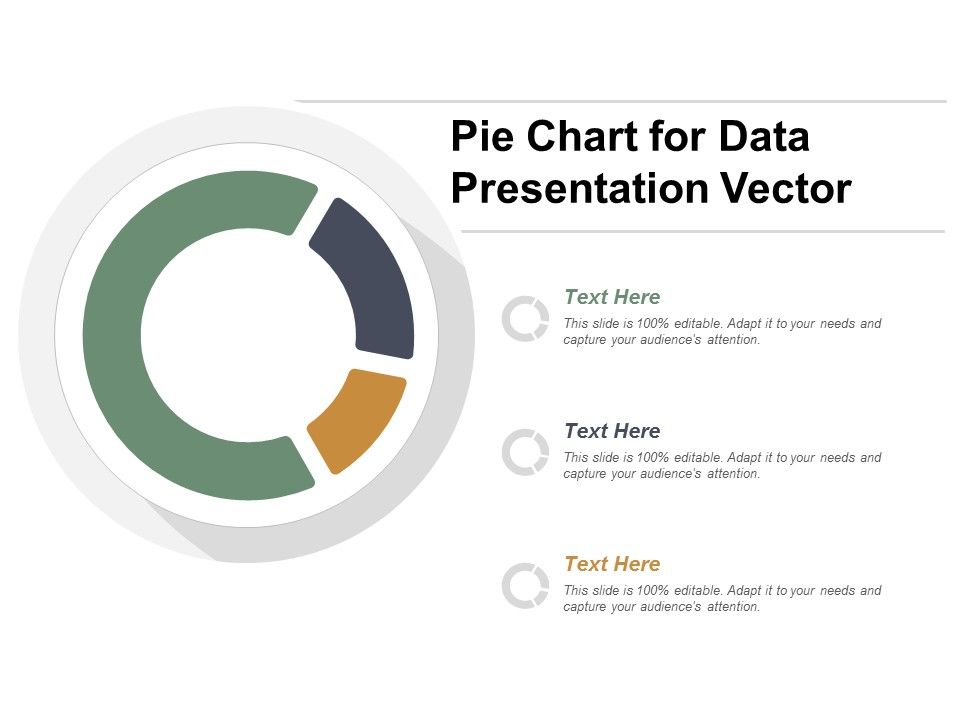 Pie Chart For Data Presentation Vector Ppt Powerpoint Presentation ...