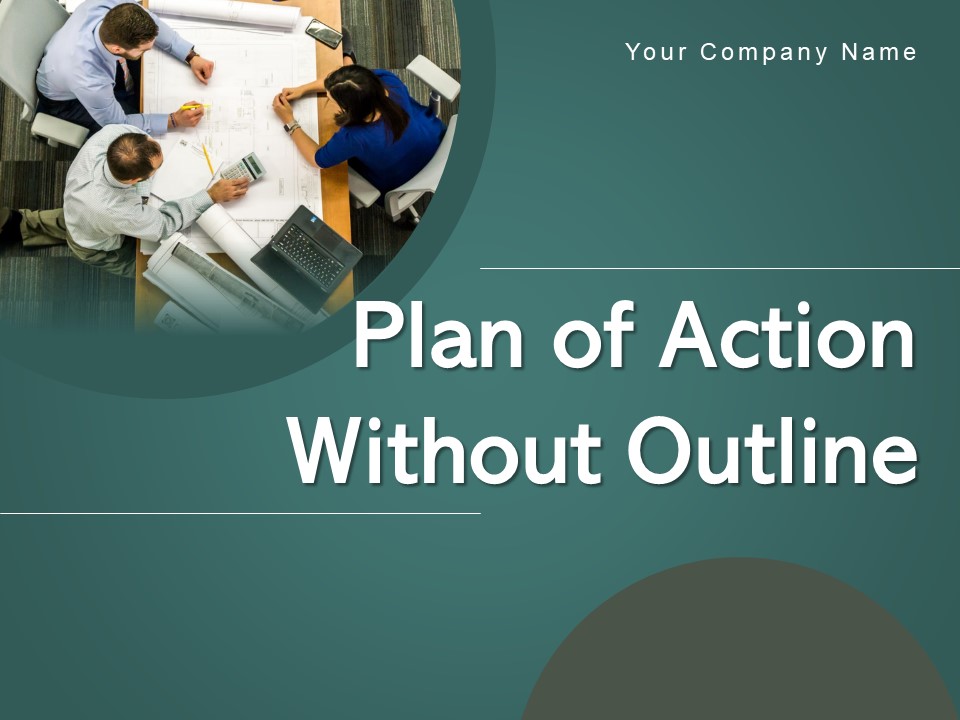 Plan Of Action Without Outline Business Strategy Ppt PowerPoint ...