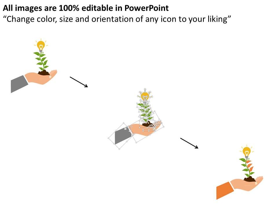Plant With Bulb Education Growth Indication Powerpoint Template Plant With Bulb Education Growth Indication Powerpoint Template