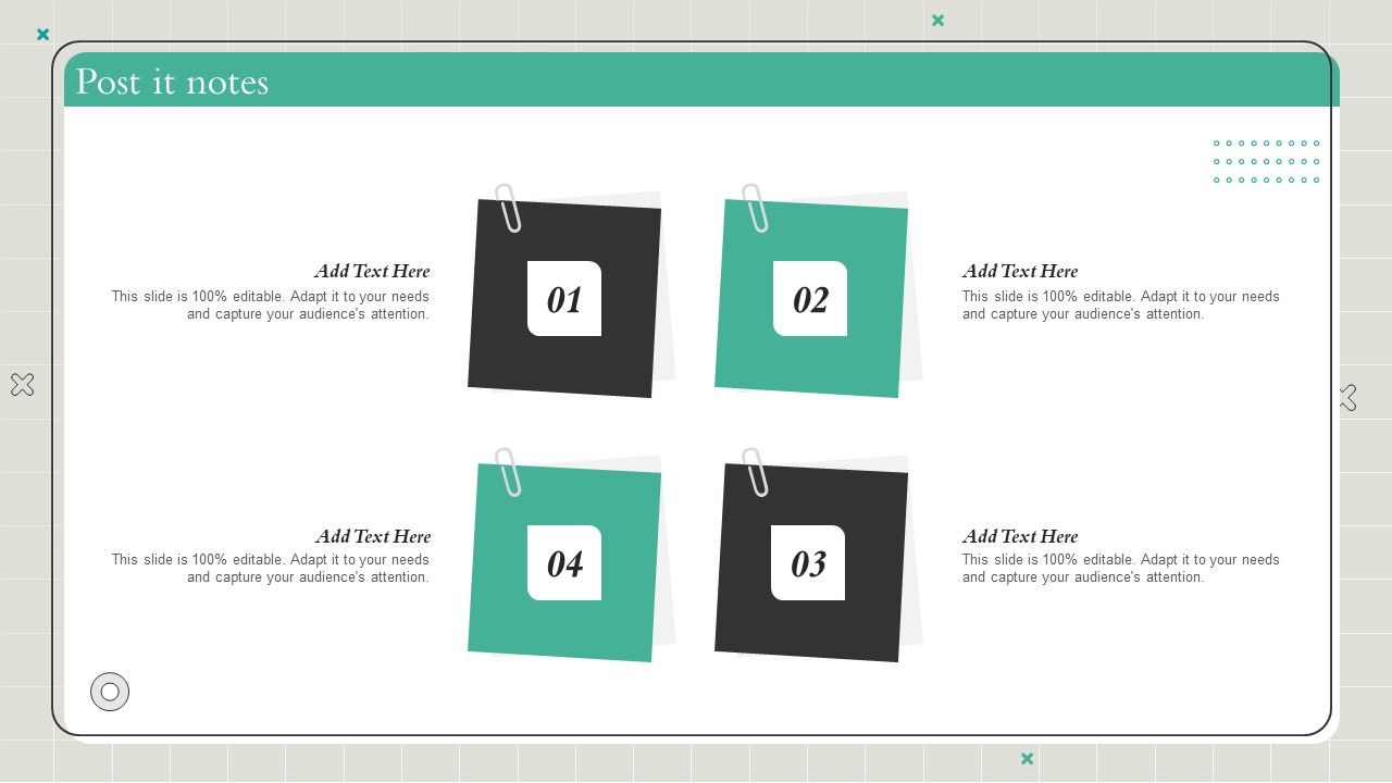 Playbook To Formulate Efficient Post It Notes Ppt Powerpoint Presentation File Display Pdf