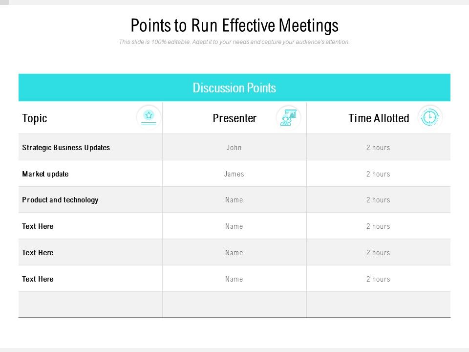 Points To Run Effective Meetings Ppt PowerPoint Presentation Show Slide Points To Run Effective Meetings Ppt PowerPoint Presentation Show Slide