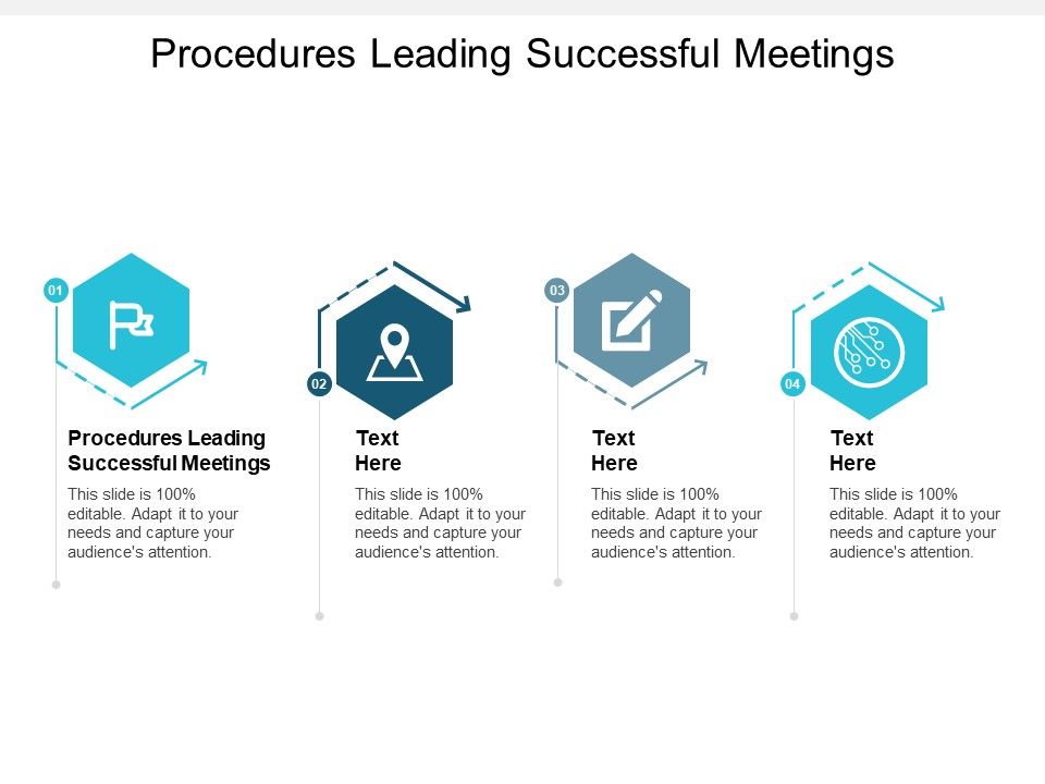 Procedures Leading Successful Meetings Ppt PowerPoint Presentation Styles Format Cpb