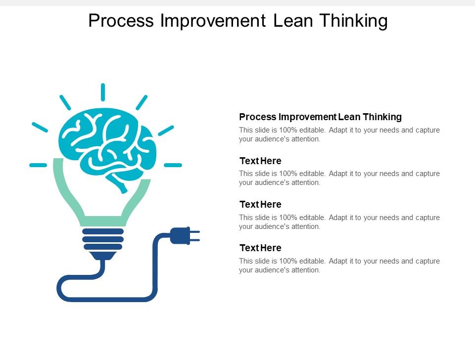 Process Improvement Lean Thinking Ppt PowerPoint Presentation Outline Show