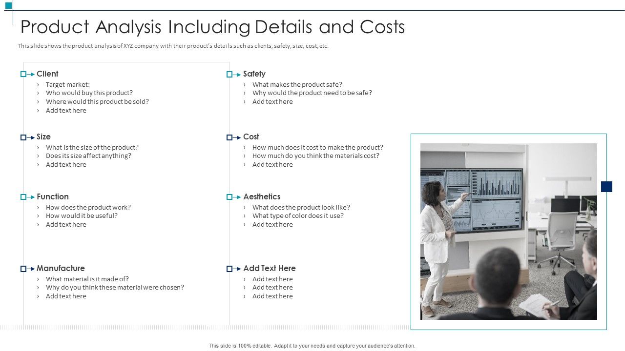 Product Analysis Including Details And Costs Project Scope Management Deliverables Mockup Pdf