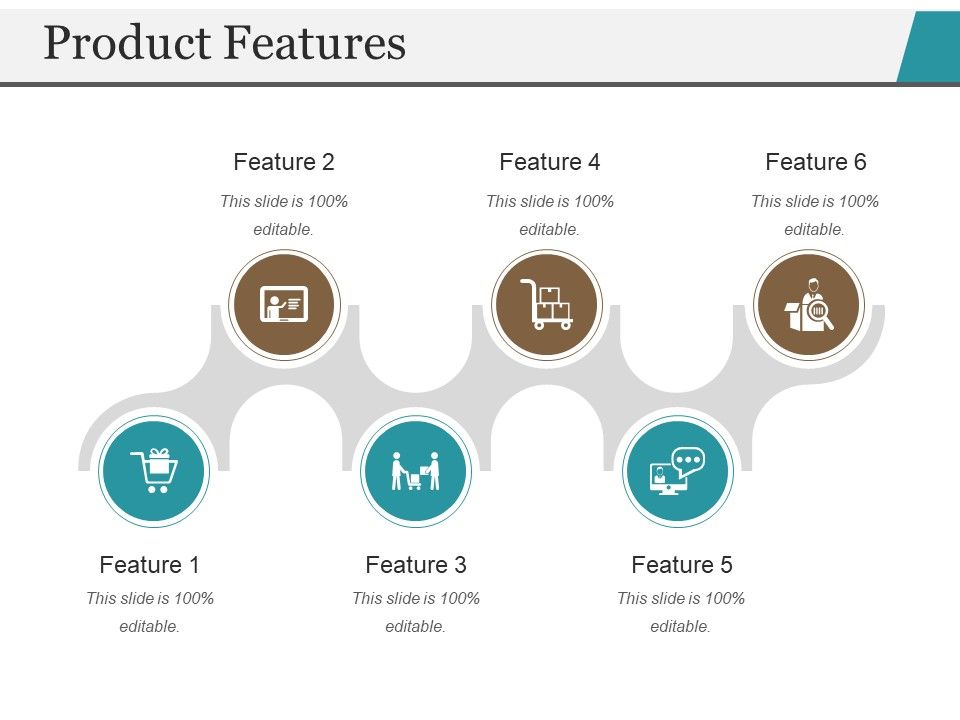 Product Features Template 2 Ppt PowerPoint Presentation Portfolio Graphics Template