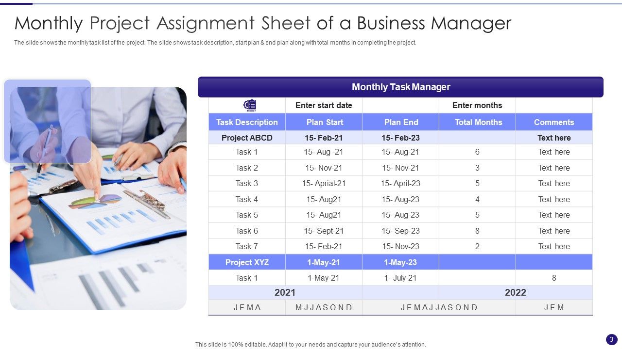 Project Assignment Sheet Ppt Powerpoint Presentation Complete With Slides