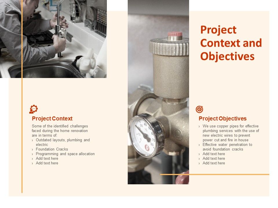 Project Context And Objectives Ppt Powerpoint Presentation Inspiration Background Images