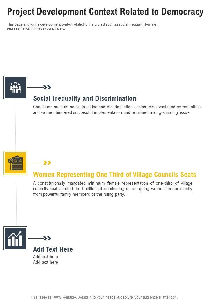 Project Development Context Related To Democracy One Pager Documents