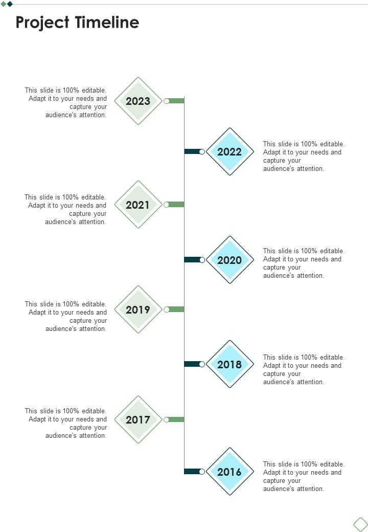 Project Development Planning Proposal Template Project Timeline One Pager S