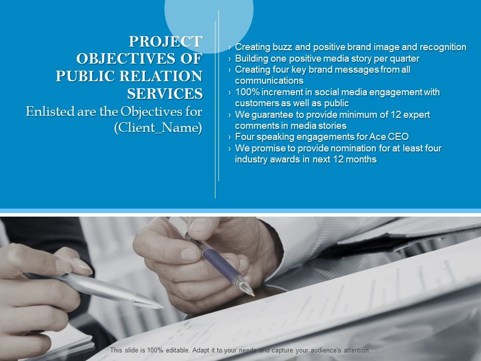 Project Objectives Of Public Relation Services Ppt PowerPoint ...