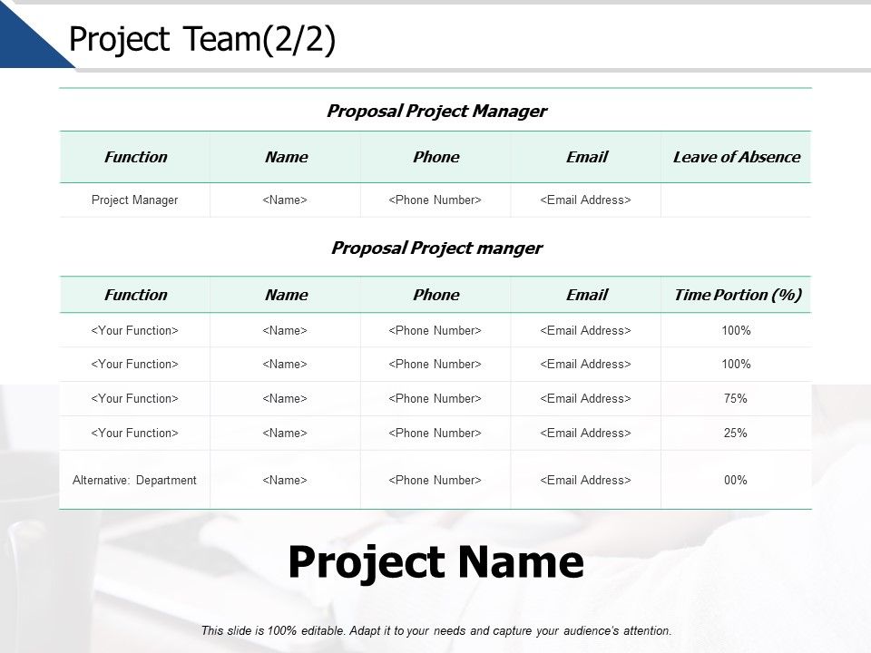 Project Team Introduction Ppt PowerPoint Presentation Portfolio Slide