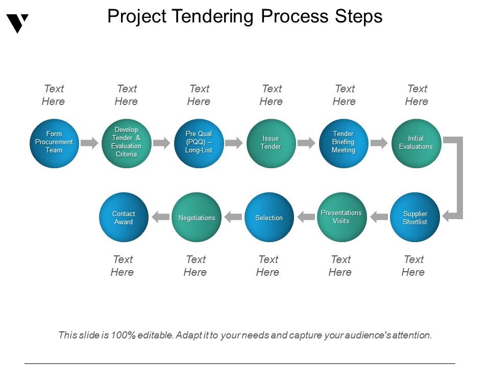 Project Tendering Process Steps Ppt Powerpoint Presentation