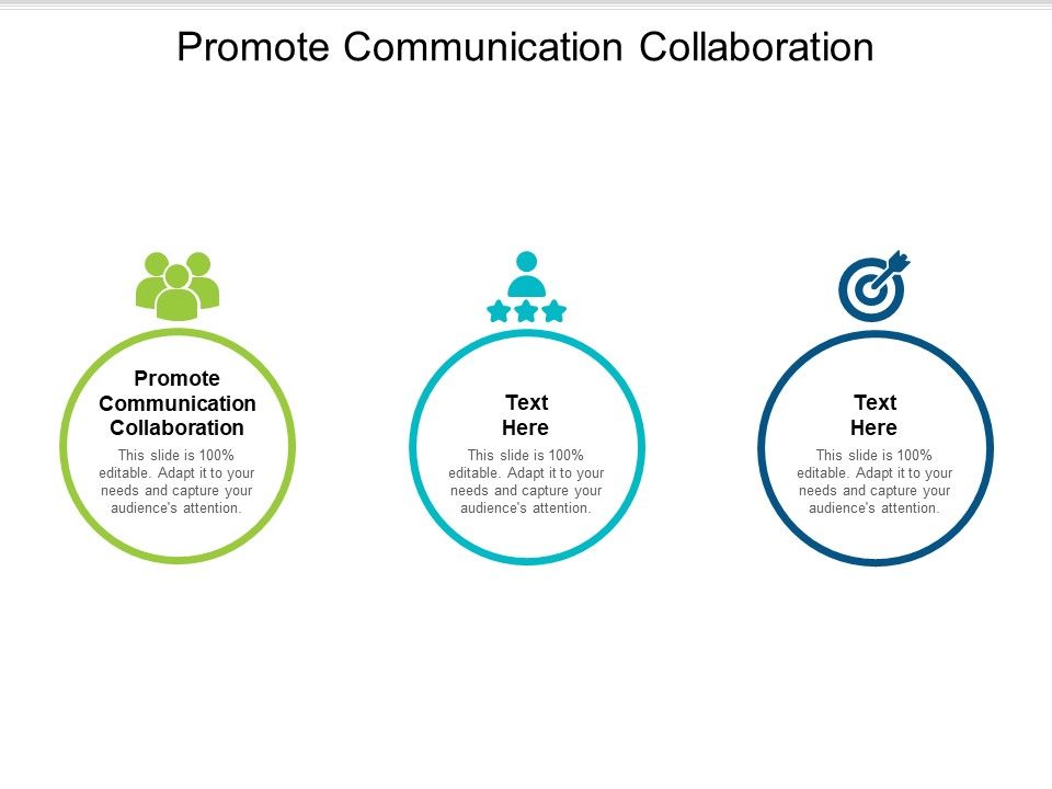 Promote Communication Collaboration Ppt Powerpoint Presentation Slides