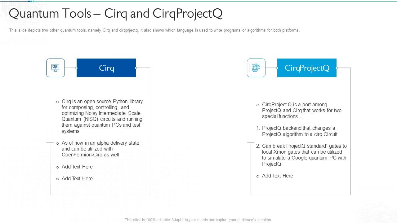 Quantum Computing For Everyone It Quantum Tools Cirq And Cirqprojectq Inspiration Pdf 