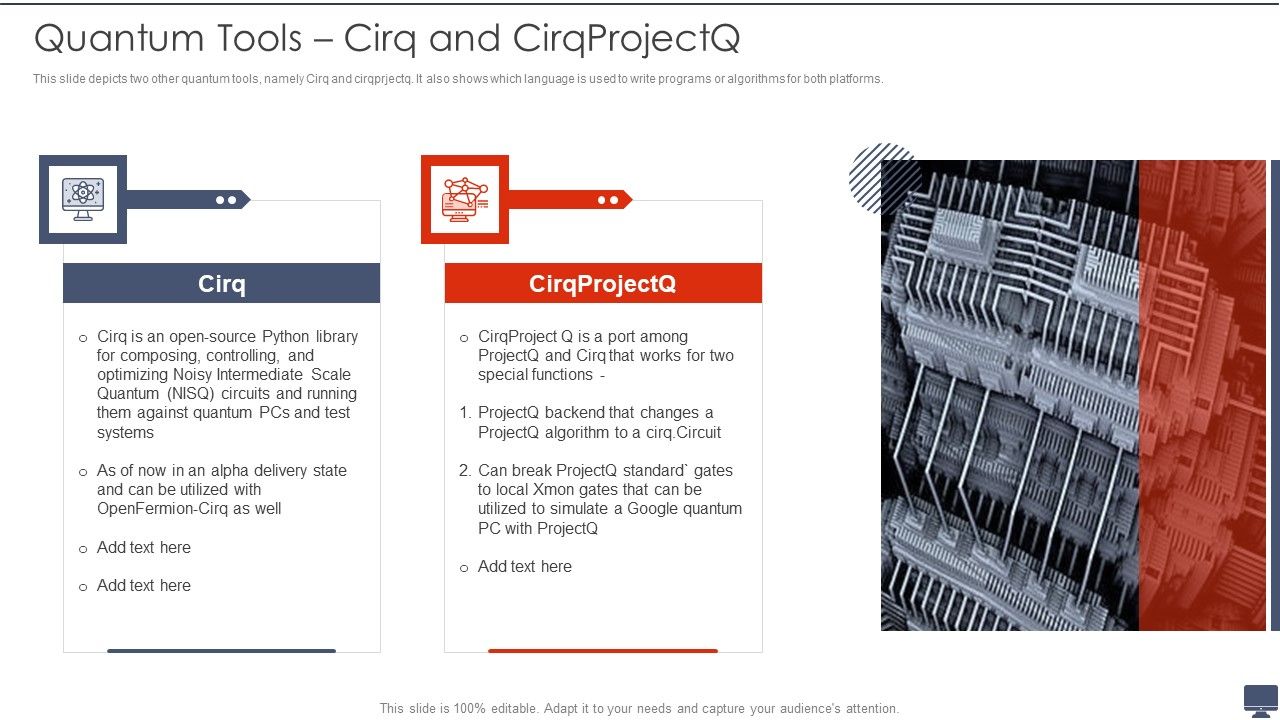 Quantum Tools Cirq And Cirqprojectq Ppt Pictures File Formats PDF