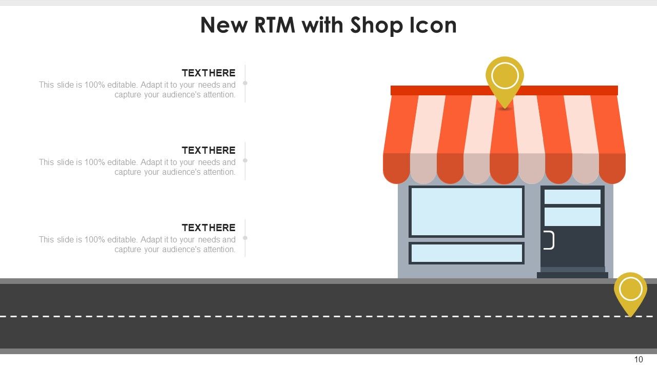 RTM Icon Route Location Ppt PowerPoint Presentation Complete Deck With ...