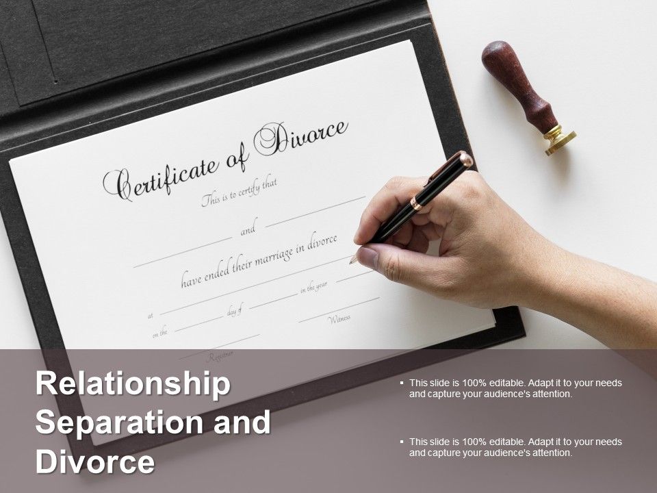 Relationship Separation And Divorce Ppt Powerpoint Presentation Show Good