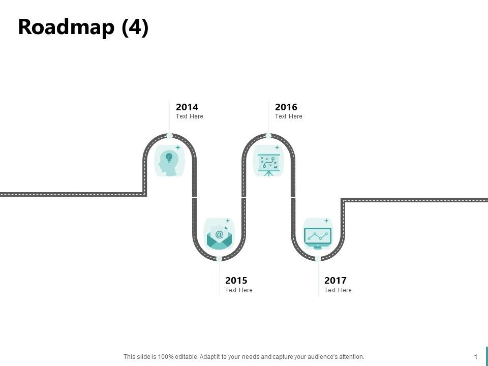 Sales And Business Development Action Plan Roadmap Four Flow Process ...