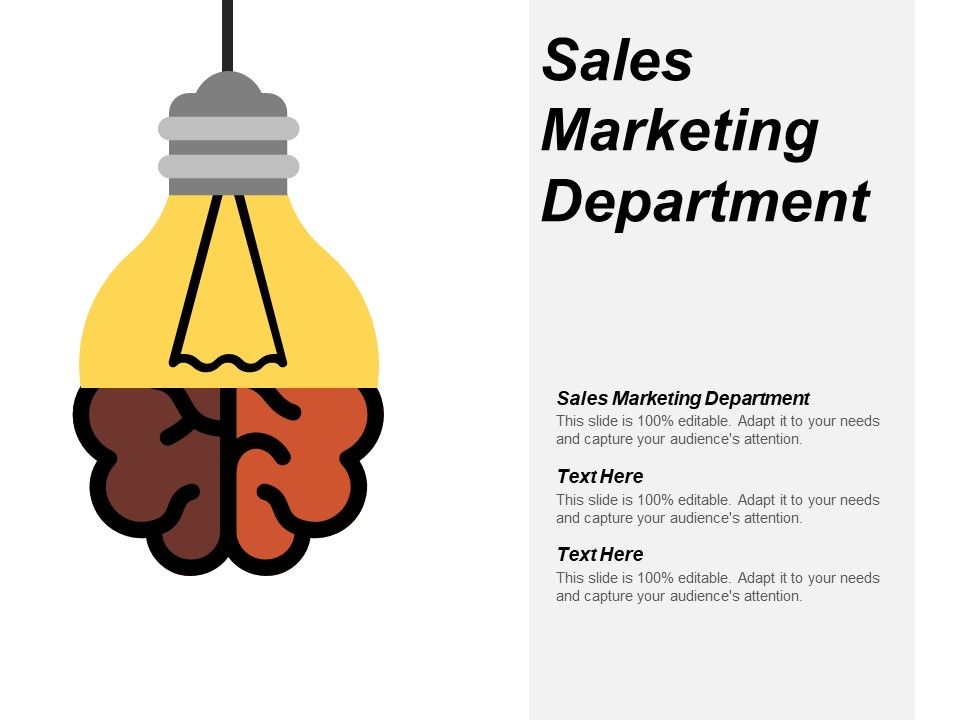 Sales Marketing Department Ppt Powerpoint Presentation Model Maker Cpb