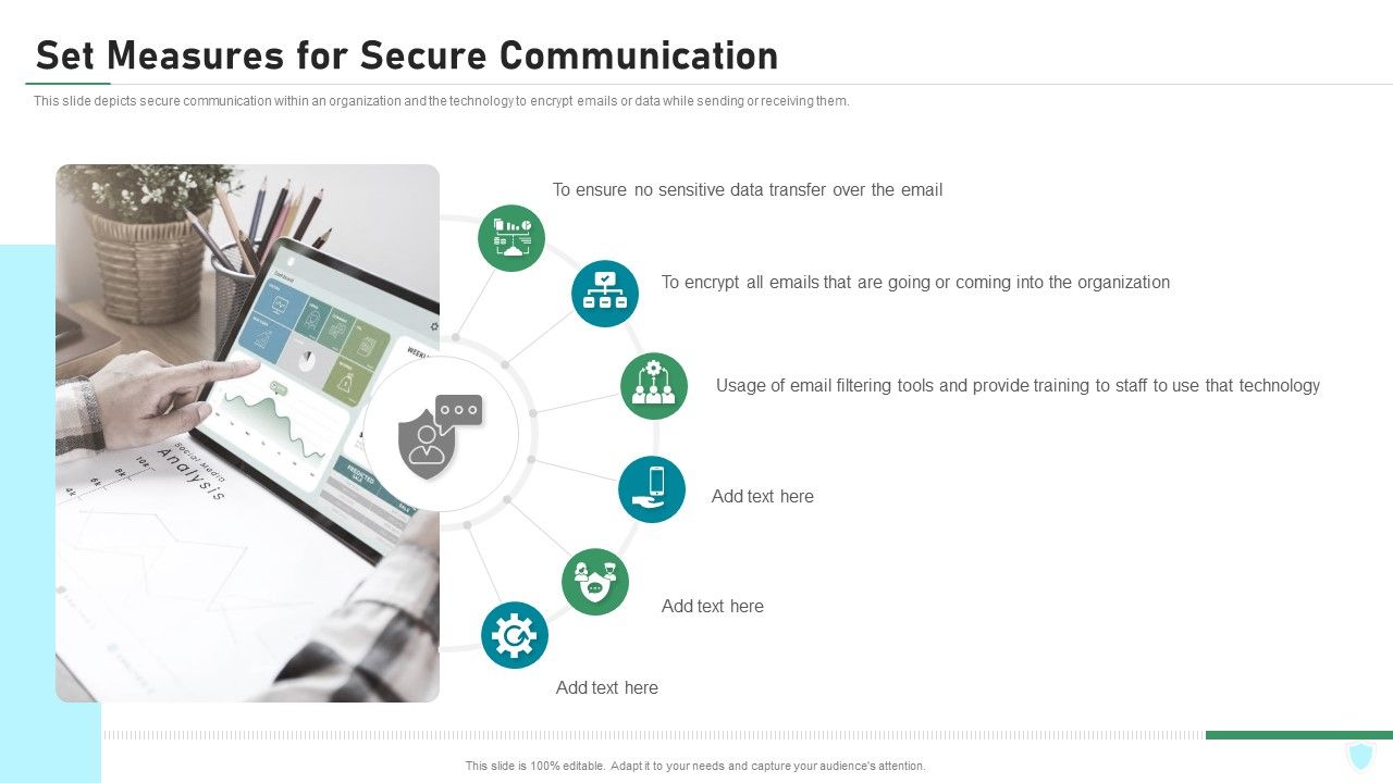 Set Measures For Secure Communication It Security It Ppt Styles