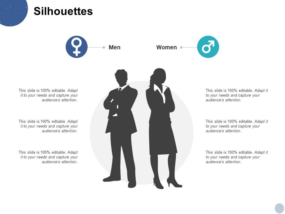 Silhouettes Male Female Ppt Powerpoint Presentation Infographic