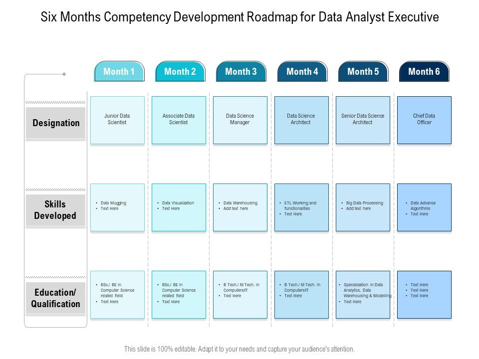 Six Months Competency Development Roadmap For Data Analyst Executive ... Six Months Competency Development Roadmap For Data Analyst Executive ...